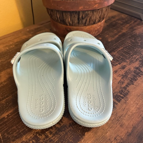 CROCS | Shoes | Crocs Unisex Classic Sandal Pale Blue | Poshmark